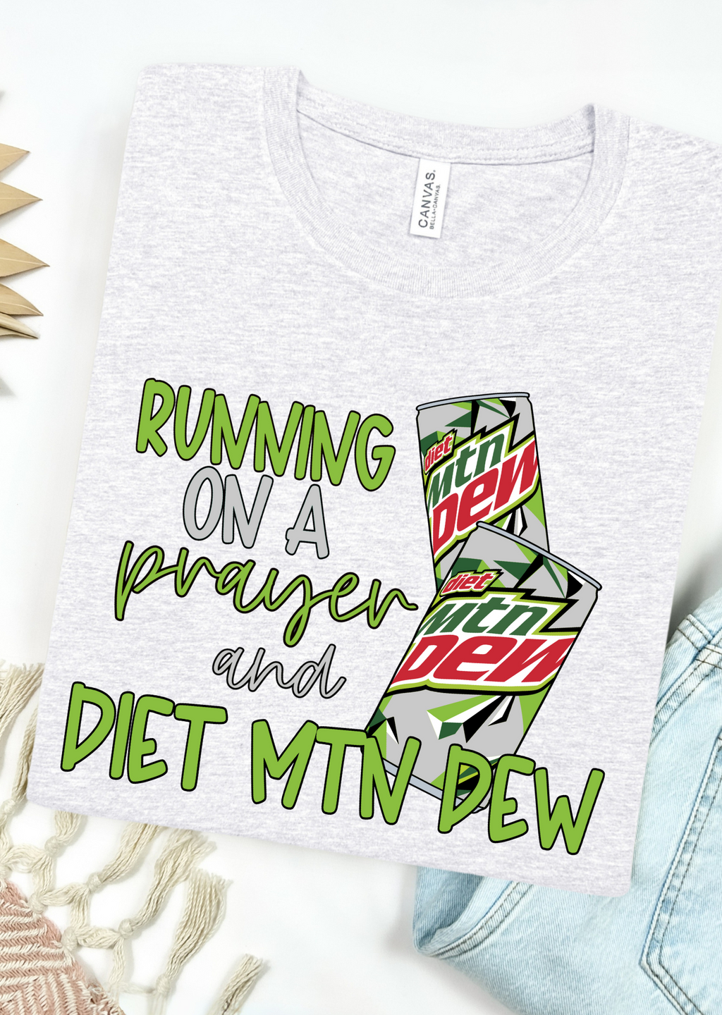 Fueled by Faith & Diet Dew Bella Canvas T-Shirt – Gambi's Graphic Tees